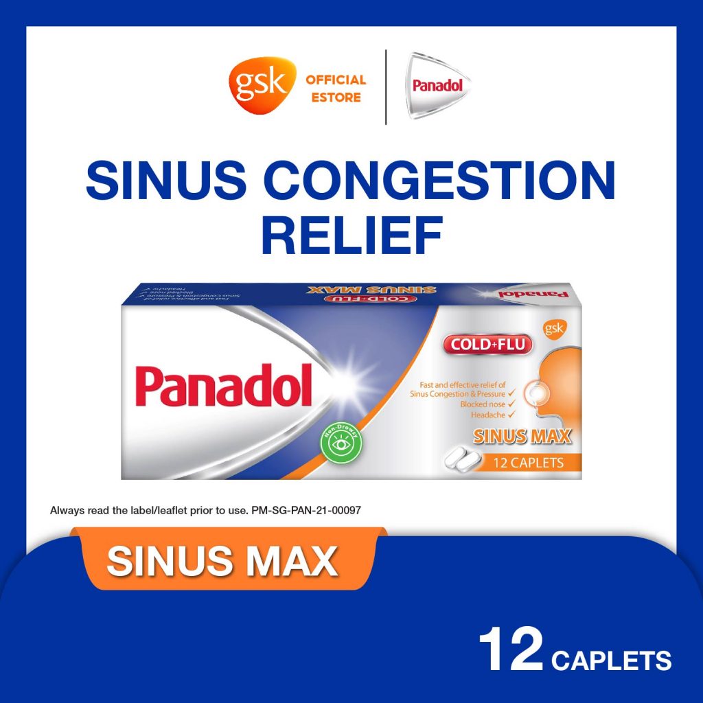 Buy Panadol SinusMAX for Sinus Congestion and Blocked nose, 12 Caplets ...
