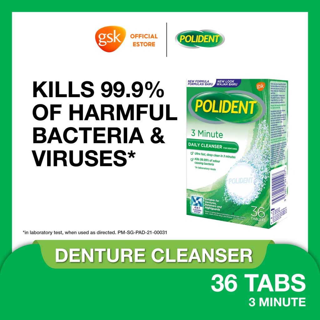 Buy Polident Denture and Retainer Cleaning Tablets, 3 Minute Daily ...