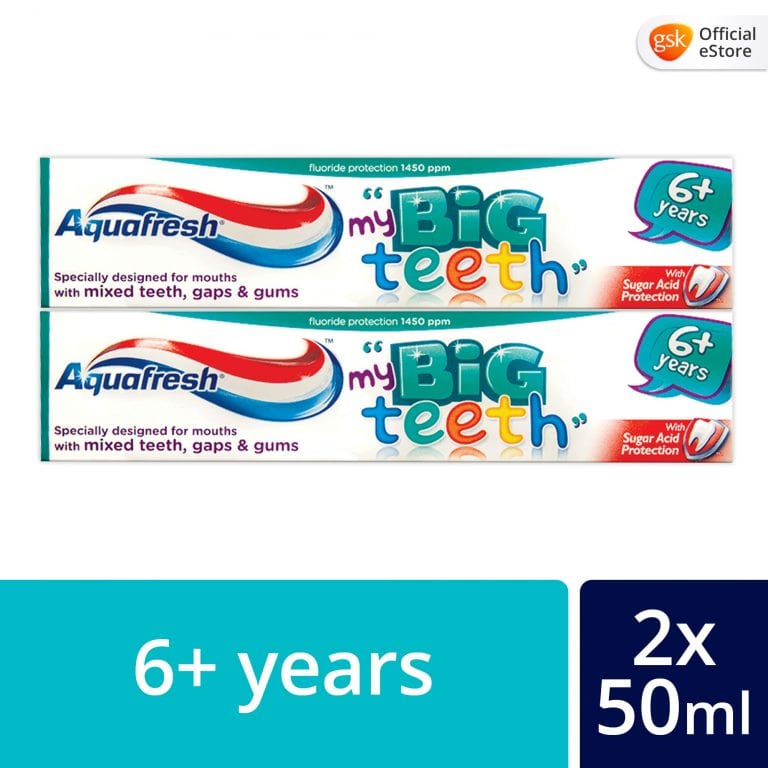Buy Aquafresh Big teeth Toothpaste for Children 3-5 years old, 50ml ...